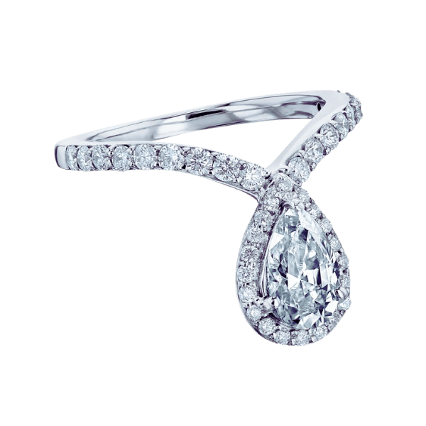 Discover the Allure of the Sparkling Teardrop Ring|JESCOJES